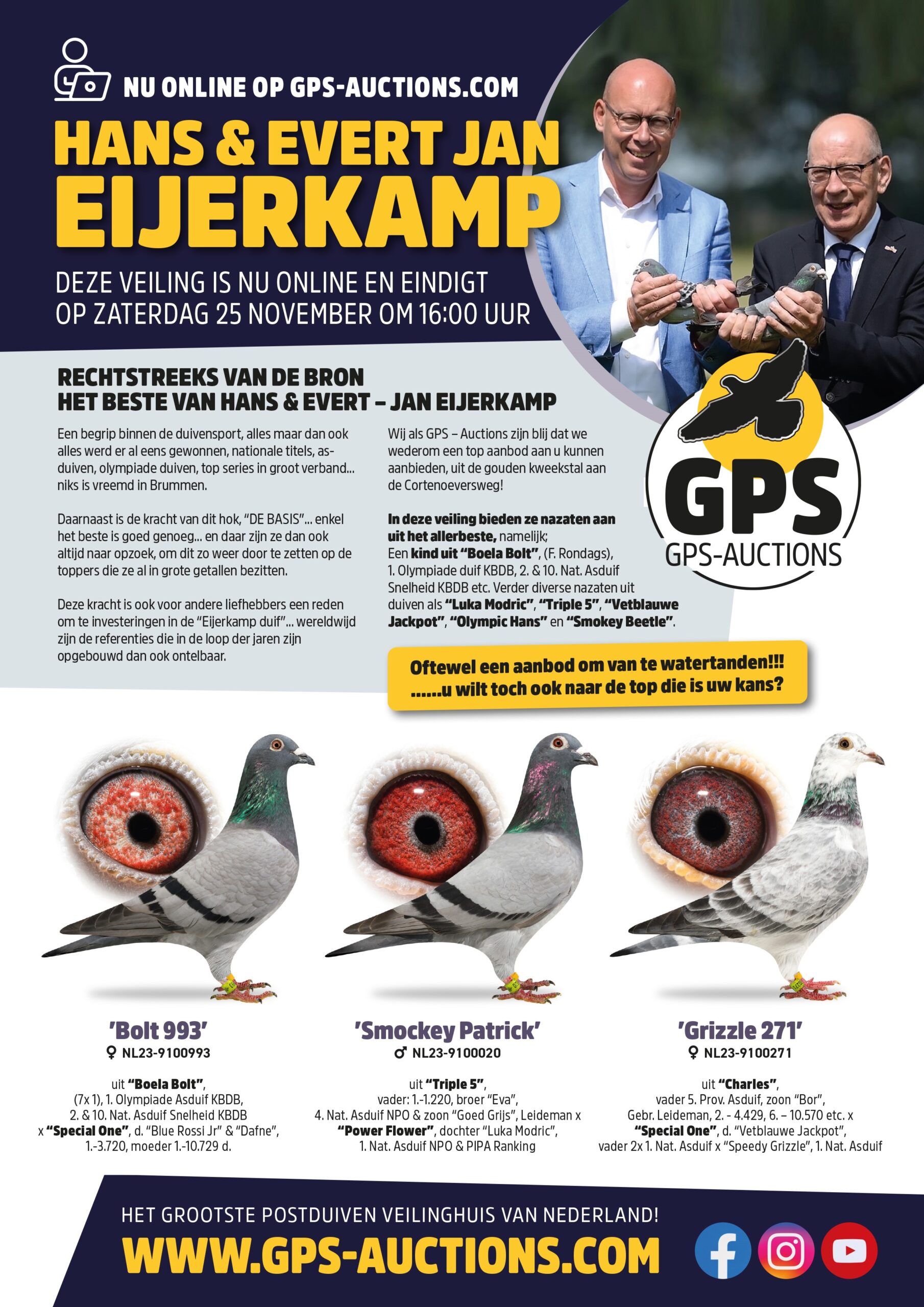 Nu online de veiling van Hans & Evert-Jan Eijerkamp - GPS-Auctions