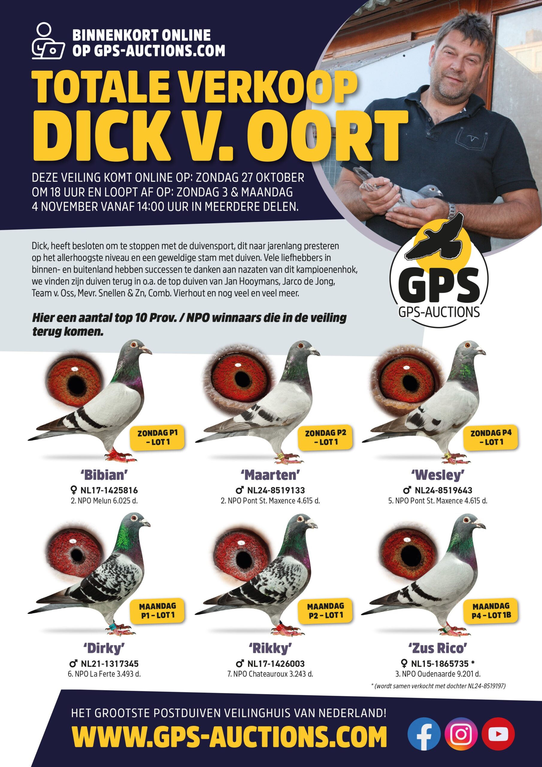 Die Totalauktion von Dick van Oort beginnt am Sonntag, den 27. Oktober!!!!! - GPS-Auctions
